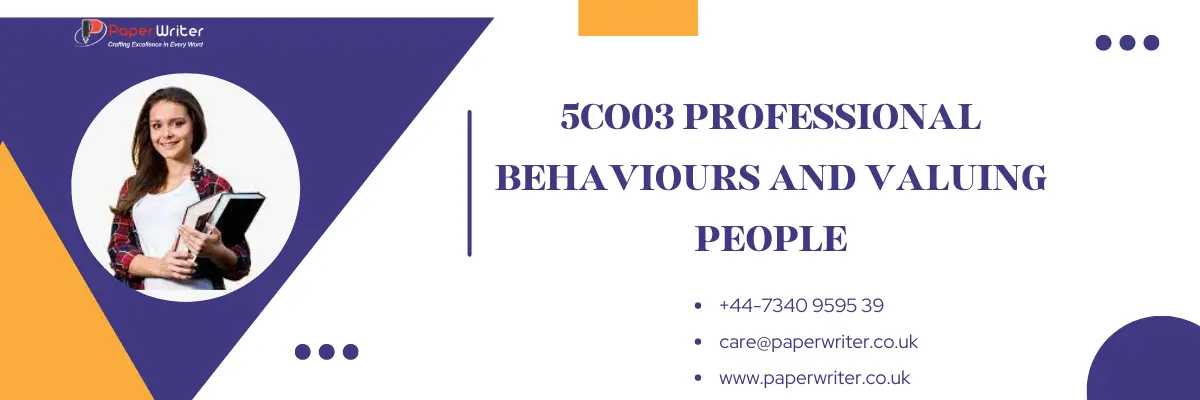 5CO03 Professional Behaviours And Valuing People